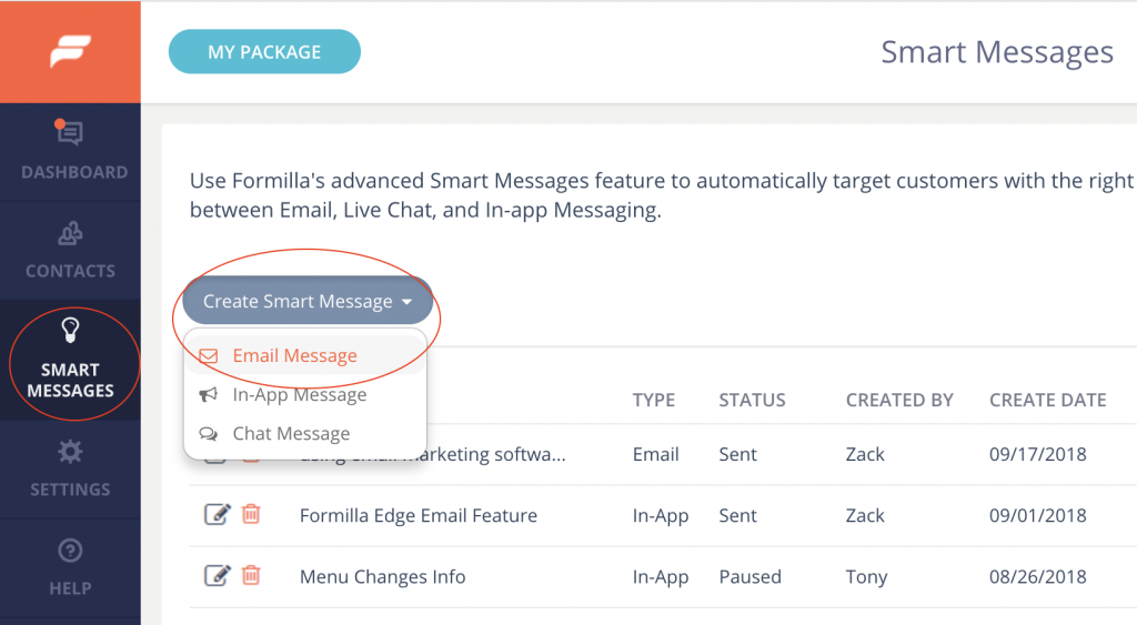 Create Smart Message - Email Message | Formilla Blog